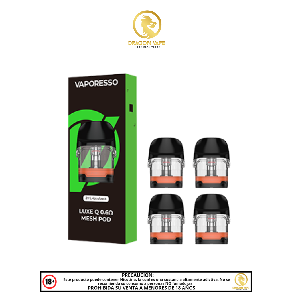 Luxe Q | Vaporesso | Dragon | POD | resistencias luxq | coils | pods