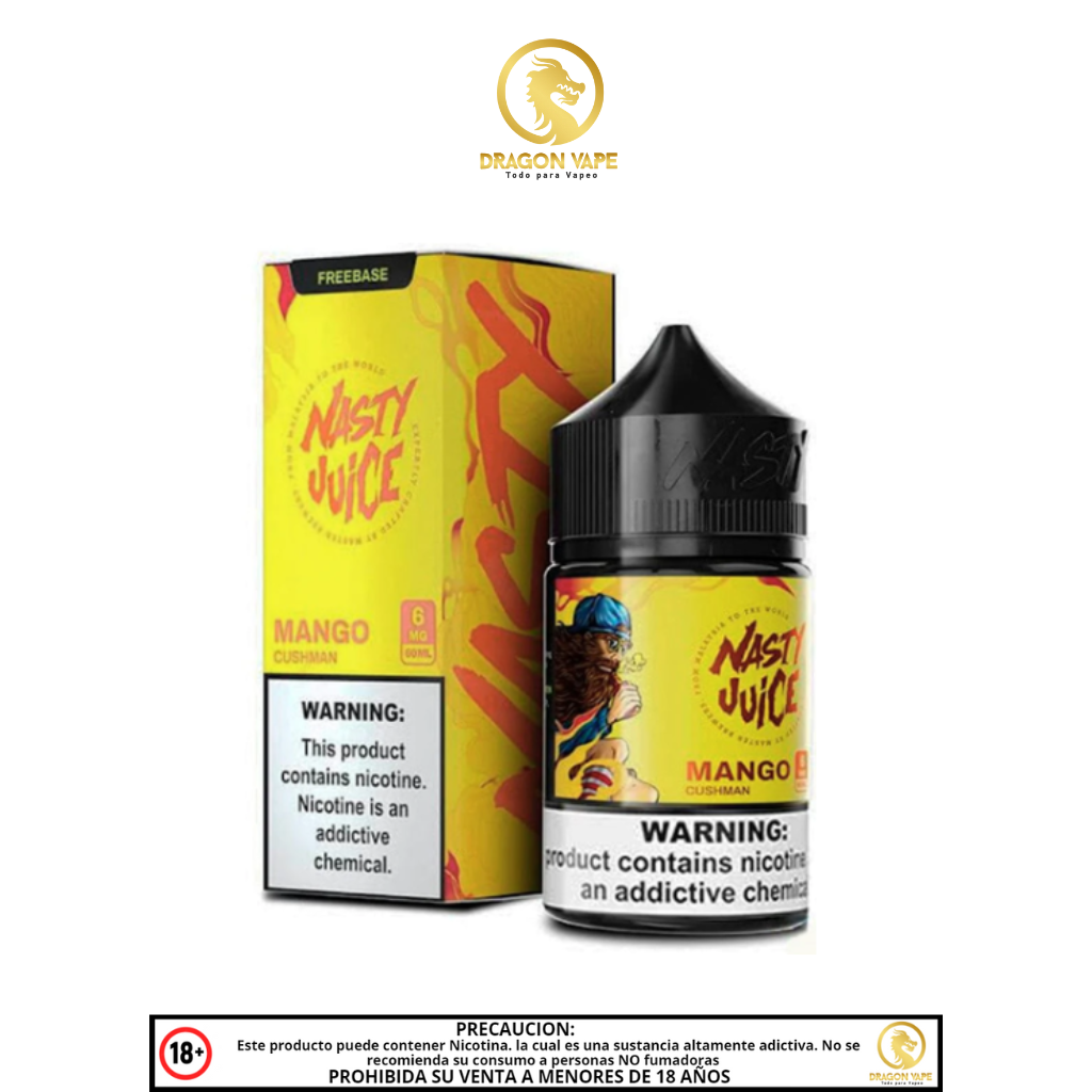 CUSHMAN NASTY JUICE | Mango dulce con suave mentol | Vape shop Colombia | Vapeo Bogota | mango ...